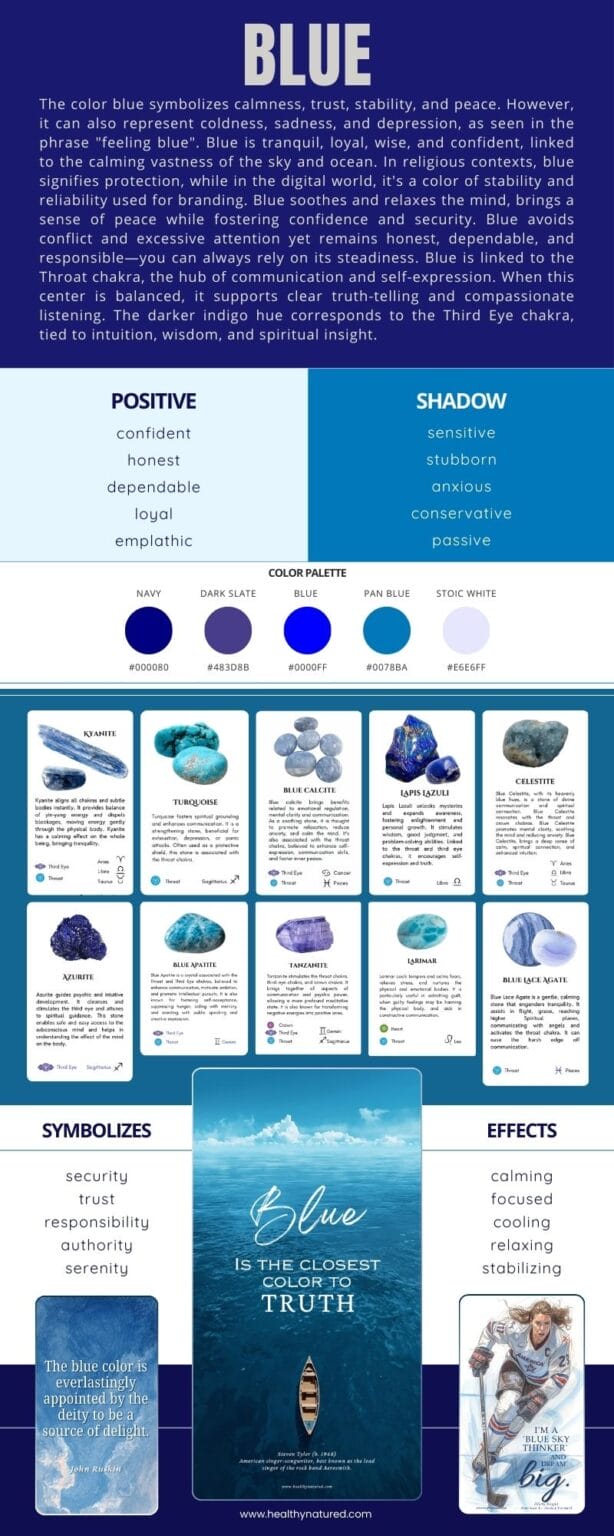 Blue Color Symbolism and Meaning: Psychology, Culture, & Design